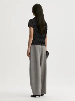 BY MALENE BIRGER Lianna Pleated Satin Top