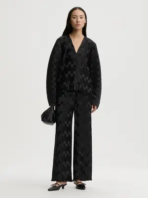 BY MALENE BIRGER Letita Pleated Satin Trousers