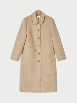 BY MALENE BIRGER Madera Midi Coat - Old Beige