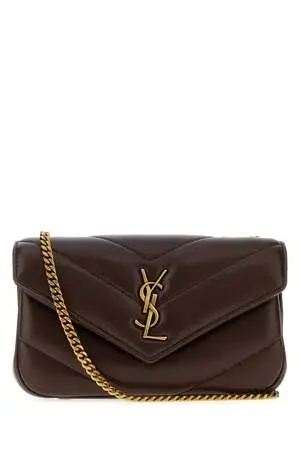 Saint Laurent Mini Loulou Leather Shoulder Handbag
