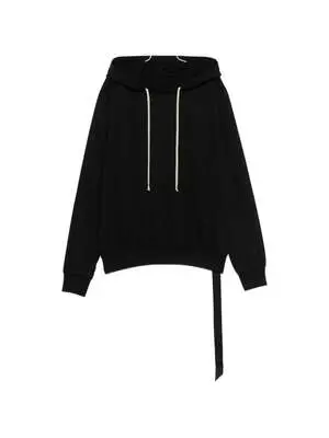 Rick Owens Hooded Cotton Sweatshirt - Nero