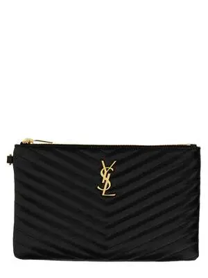 Saint Laurent Cassandra Clutch With Slim Wrist Strap