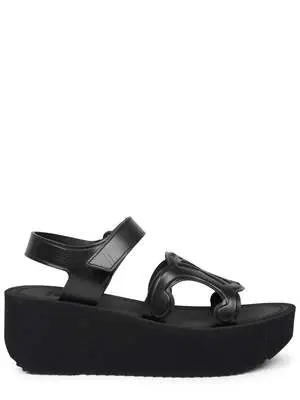 Celine Sunny Leather Sandals With 6 Cm Heel
