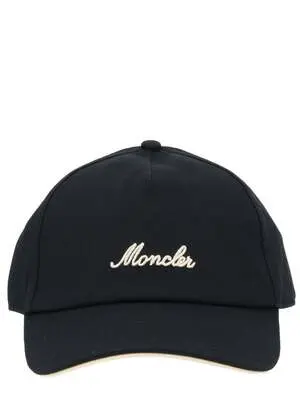 Moncler Logo Baseball Hat - Black
