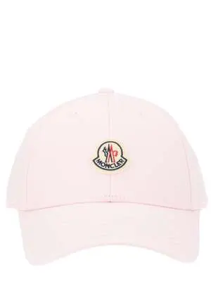 Moncler Logo Cotton Baseball Cap