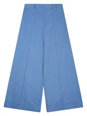 Celine Dock Medium-waist Wide-leg Pants - Azure
