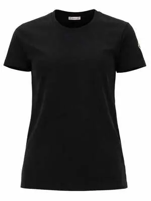 Moncler Cotton Logo T-shirt - Black