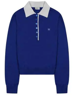 Celine Cashmere-silk Polo Sweater