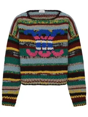 CELINE CELINE Alpaca Blend Sweater With Mouliné Effect
