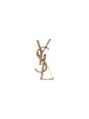 Saint Laurent Brass Pendant Necklace - Gold