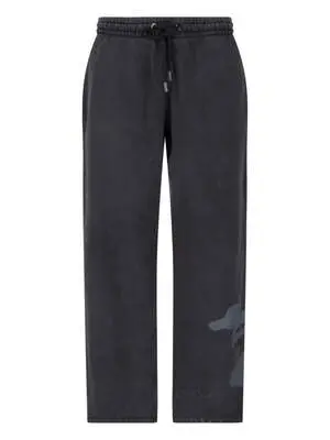 Off-White Vintage-inspired Cotton Trousers - Black