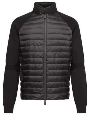 Moncler Padded Cardigan In Polyamide
