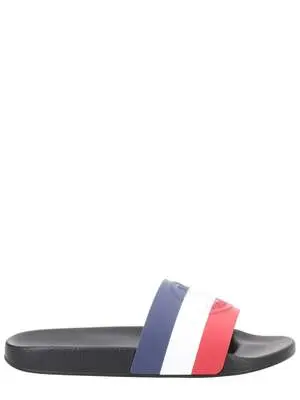Moncler Elastodiene Slide Sandals With Cushioned Comfort - Black