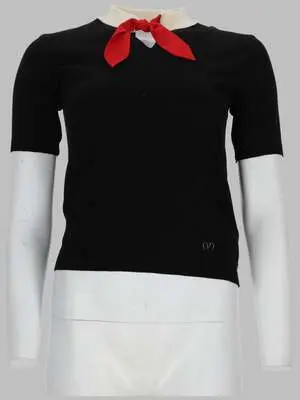 Valentino Garavani Wool Sweater With Bow Detail