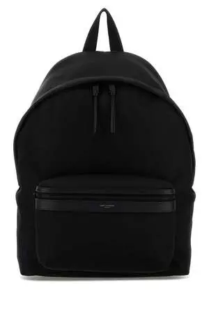 Saint Laurent City Fabric Backpack - Black