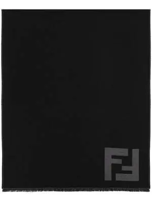 Fendi S Wool Scarf - Black