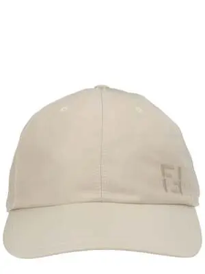 Fendi Logo Baseball Hat - Ivory
