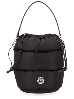 Moncler Mini Cardoc Nylon Shoulder Bag - Black