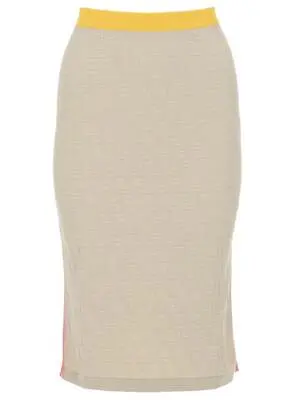 Fendi Cotton And Silk Mini Skirt