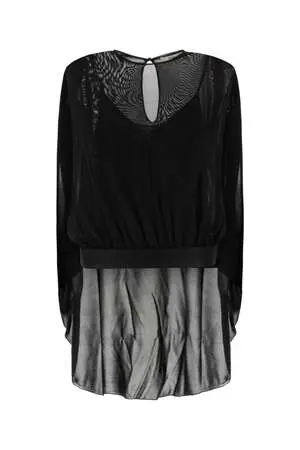 Fendi Silk-blend Draped Top - Black