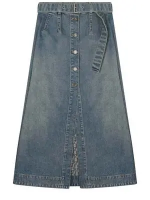 Dior 100% Cotton Midi Skirt