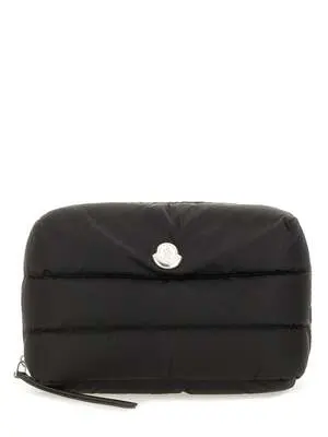 Moncler Quilted Caradoc Mini Wash Bag - Black