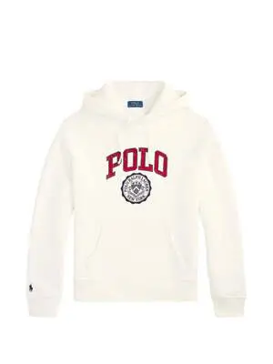 Polo Ralph Lauren Drawstring Hood Pullover Hoodie With Flocked Logo And Embroidered Pony