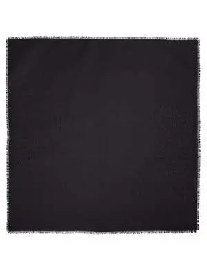 Saint Laurent Square Silk-wool Scarf 135 X 135 Cm - Black