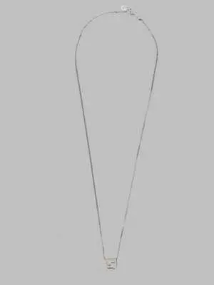 Fendi Ff Pendant Necklace - Silver