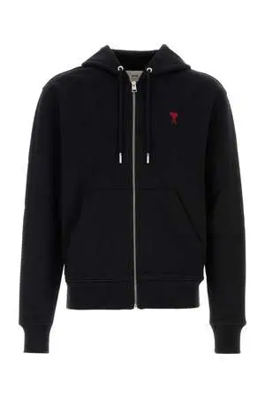 AMI Paris Cotton Sweatshirt - Black