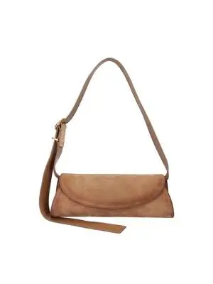 JIL SANDER Suede Shoulder Bag - Brown