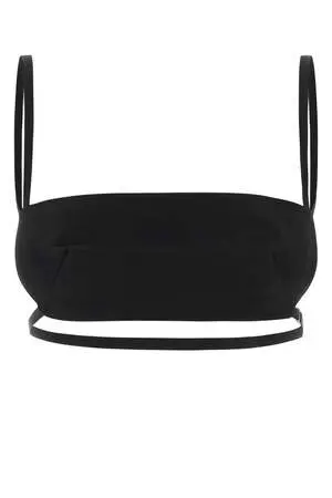 JIL SANDER Bra 08 Silk-wool Underwire Bra - Black