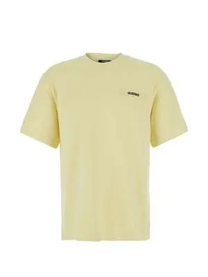 Jacquemus Grosgrain-trim T-shirt - Paleyellow