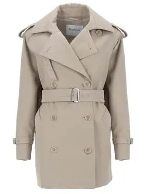 Max Mara Cotton Short Spolverino - Beige
