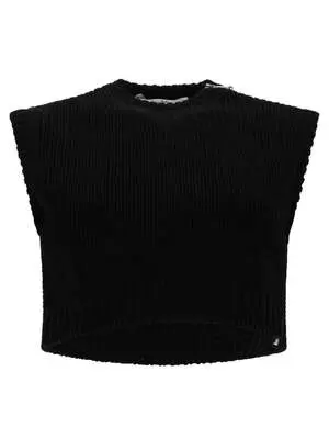 Max Mara Cropped Knit Sleeveless Top