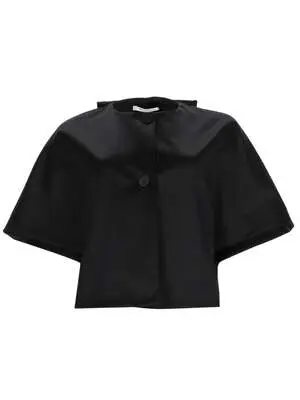 Max Mara Omélia Satin Polyester Wrap Coat