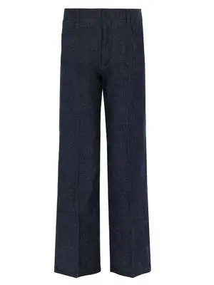 Max Mara Denim Straight-leg Pants