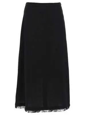 Max Mara Sculpted Linen Mini Skirt With Stretch