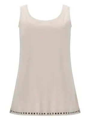 Max Mara Sleeveless Cotton-modal Top - White