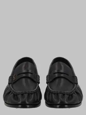 Saint Laurent Le Loafer Leather Loafers - Black