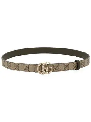 Gucci Reversible Belt With Gg Motif - Brown