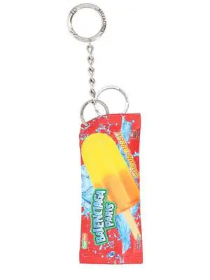 Balenciaga Snack Pouch Key Holder Mini Handbag - Red