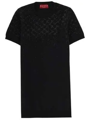 Gucci Wool Viscose Blend Mini Dress