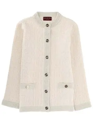 Gucci Textured Wool Button-front Cardigan