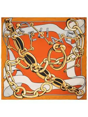 Celine 90 X 90 Cm Silk Twill Square Scarf - Multicolour