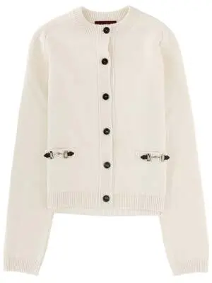 Gucci Wool-cashmere Cardigan With Clamp Detail
