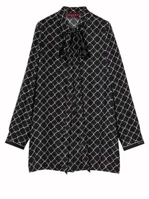 Gucci Printed Silk Twill Dress
