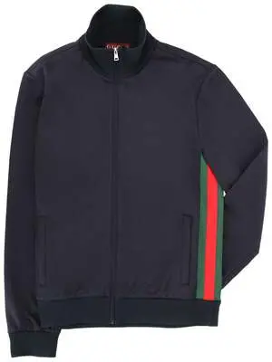 Gucci Polyester-cotton Zip-front Sports Jacket - Black