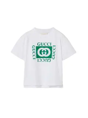 Gucci Cotton Logo T-shirt For Infants