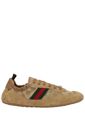 Gucci 100% Calf Leather Shift Sneaker - Brown